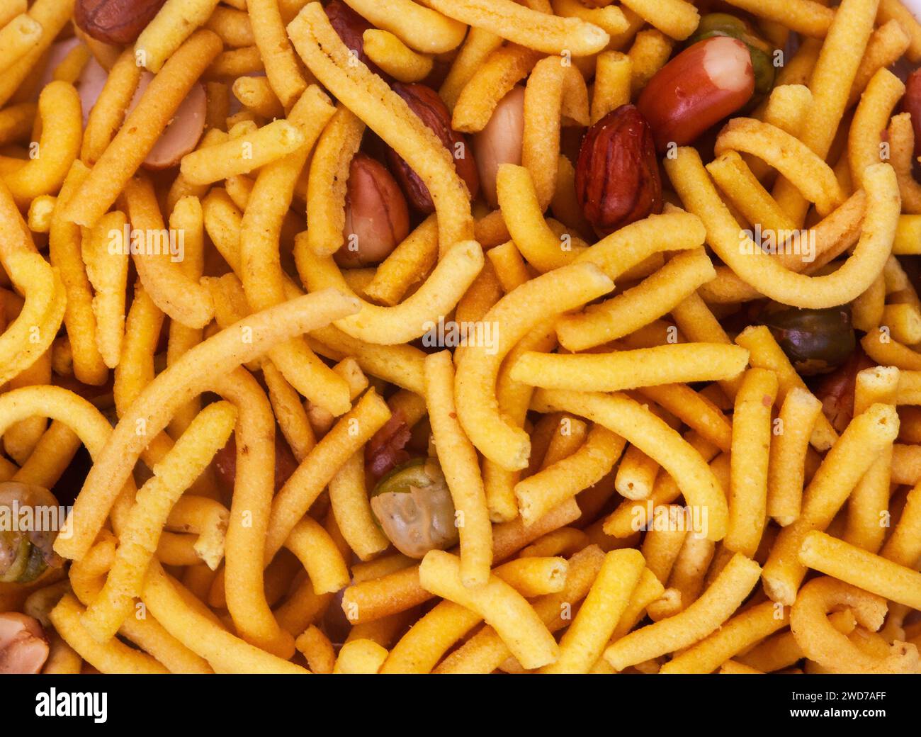 Kara Sev with peas and peanuts, close-up full frame Stock Photo - Alamy