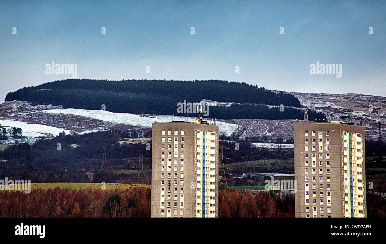 Glasgow, Scotland, UK. 19th January, 2024. UK Weather: Freezing night ...