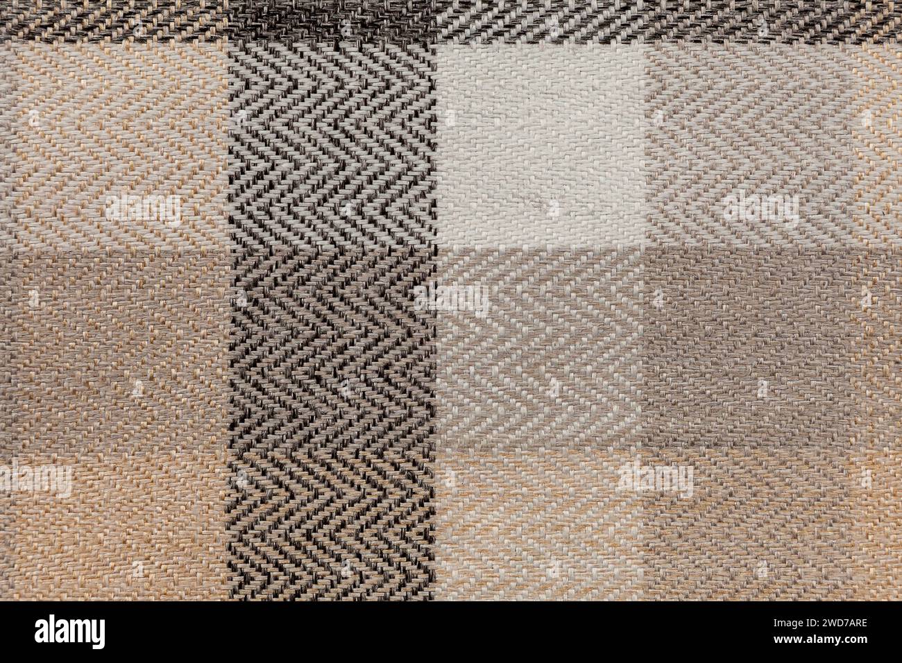 Background image - plaid fabric texture in beige tones Stock Photo - Alamy