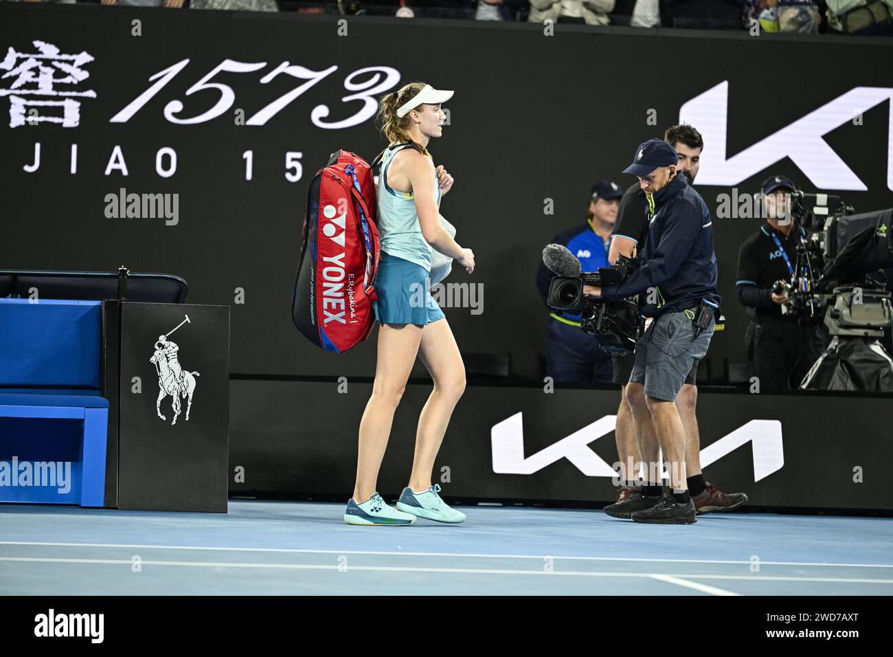 Elena Andreyevna Rybakina during the Australian Open AO 2024 Grand Slam tennis tournament on ...