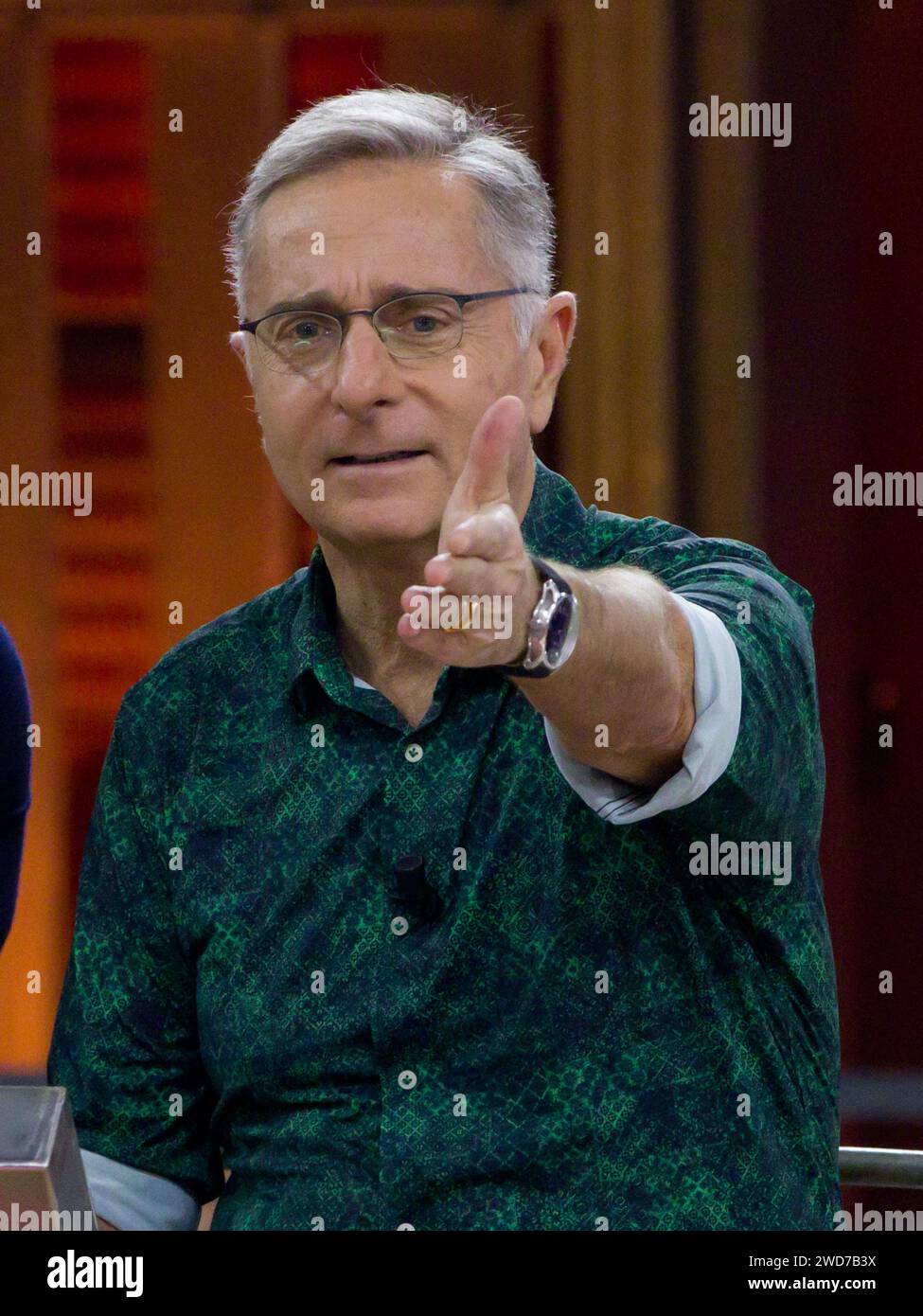 Rome, Italy. 19th Jan, 2024. Rome, Elios studios, TV show "Avanti un ...