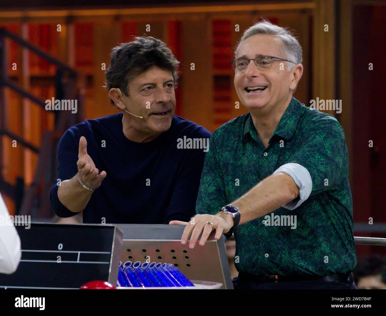 Rome, Italy. 19th Jan, 2024. Rome, Elios studios, TV show "Avanti un ...