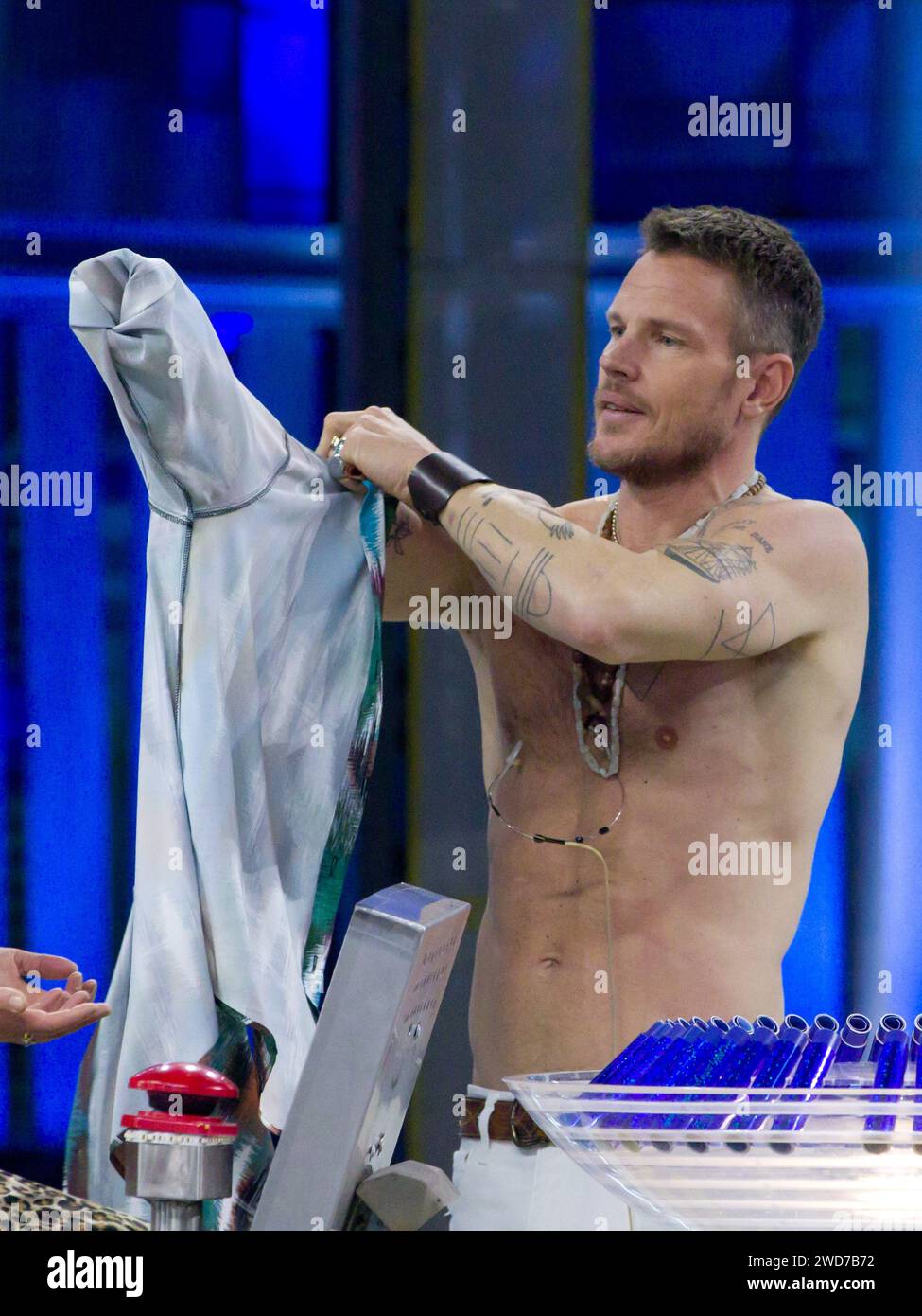 Rome, Italy. 19th Jan, 2024. Rome, Elios studios, TV show "Avanti un ...