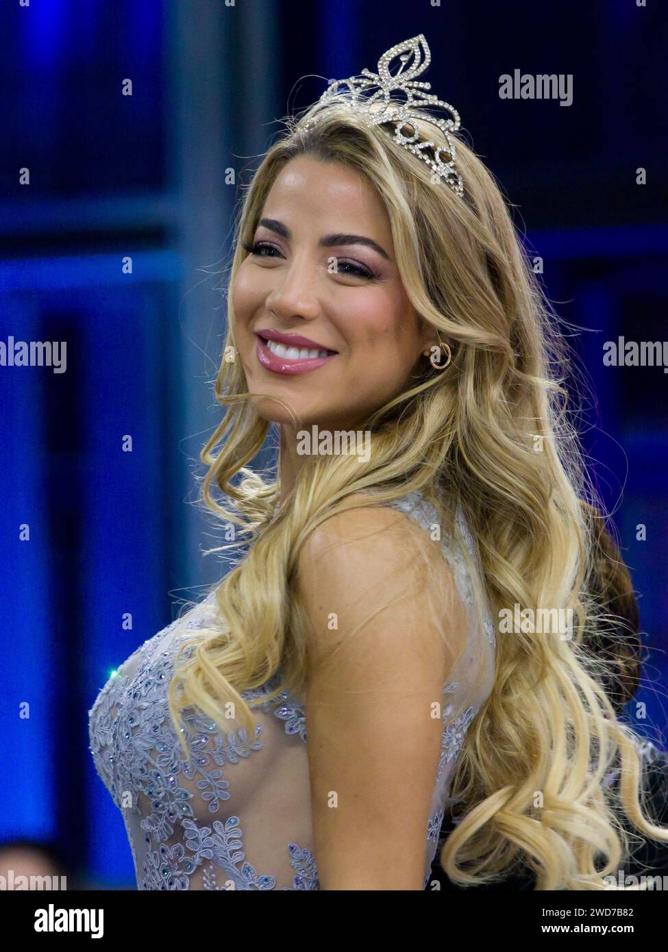 Rome, Italy. 19th Jan, 2024. Rome, Elios studios, TV show "Avanti un ...