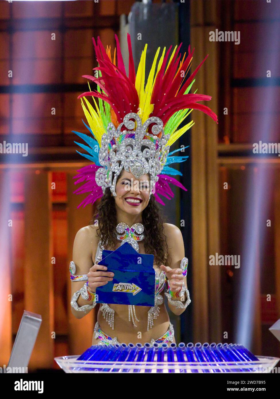 Rome, Italy. 19th Jan, 2024. Rome, Elios studios, TV show "Avanti un ...