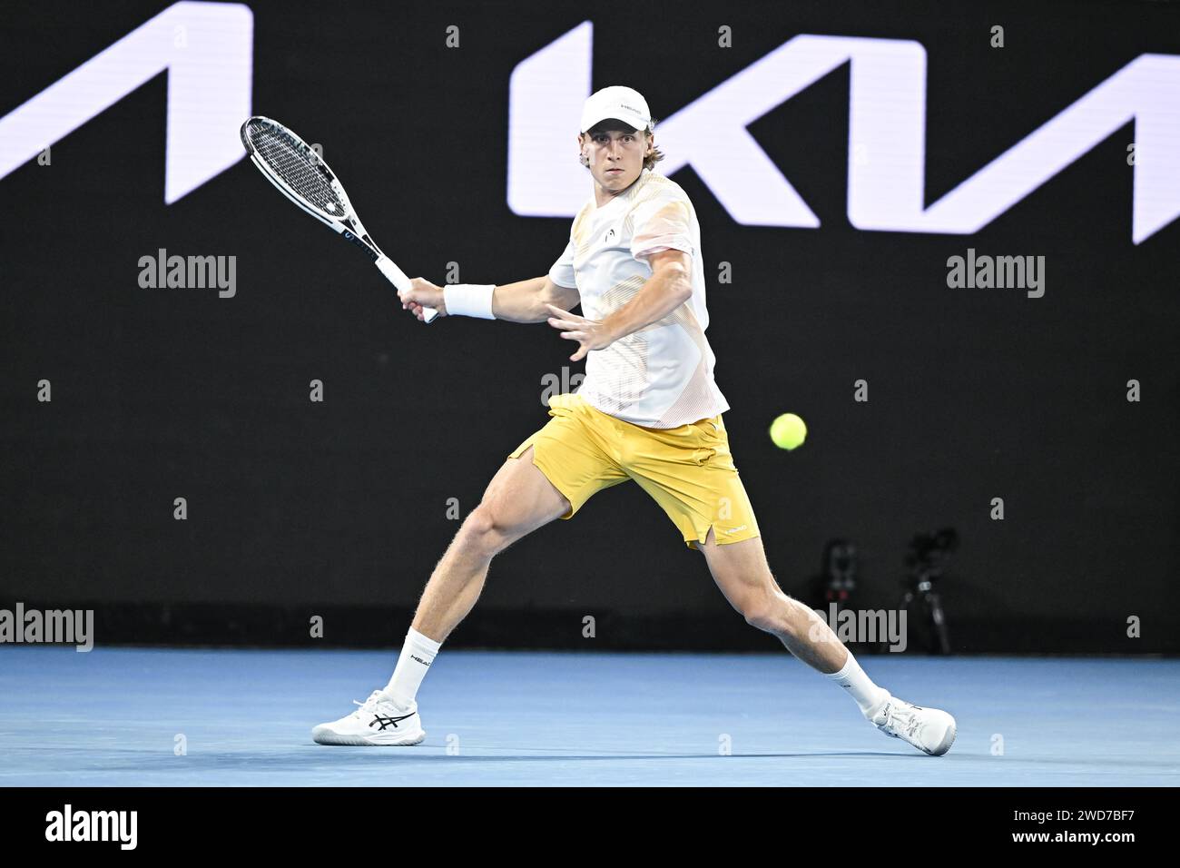 Emil Ruusuvuori of Finland during the Australian Open AO 2024 Grand Slam tennis tournament on ...