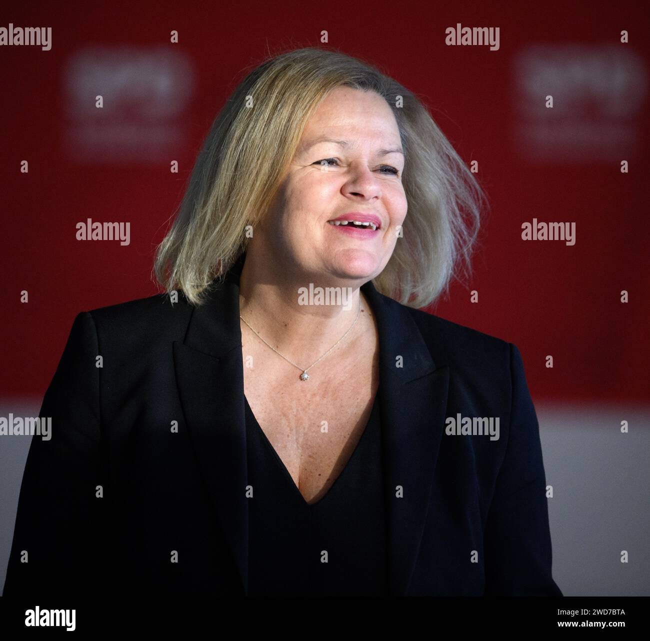 Berlin, Germany. 19th Jan, 2024. Nancy Faeser (SPD), Federal Minister ...