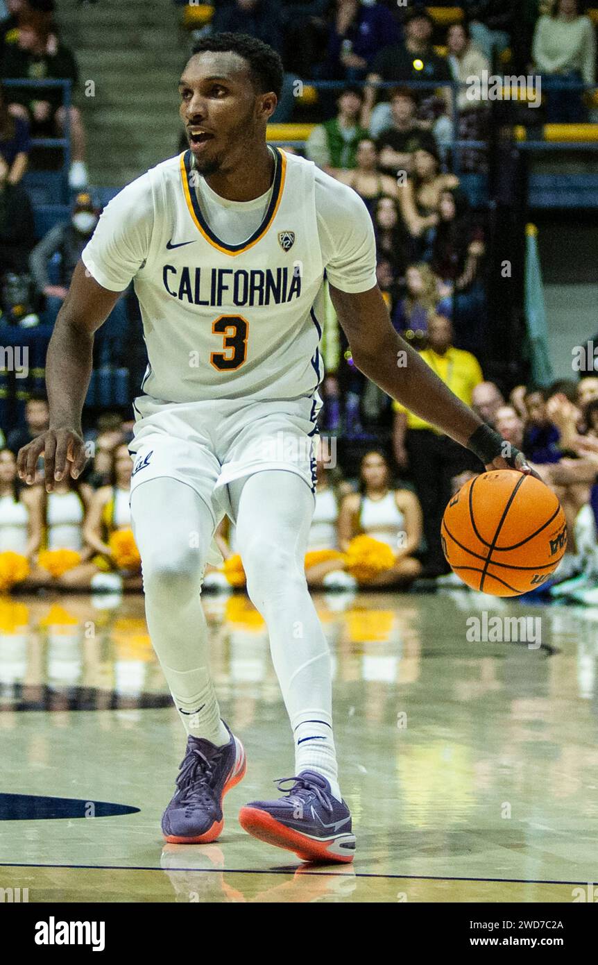 Haas Pavilion Berkeley Calif, USA. 18th Jan, 2024. CA U.S.A. California ...