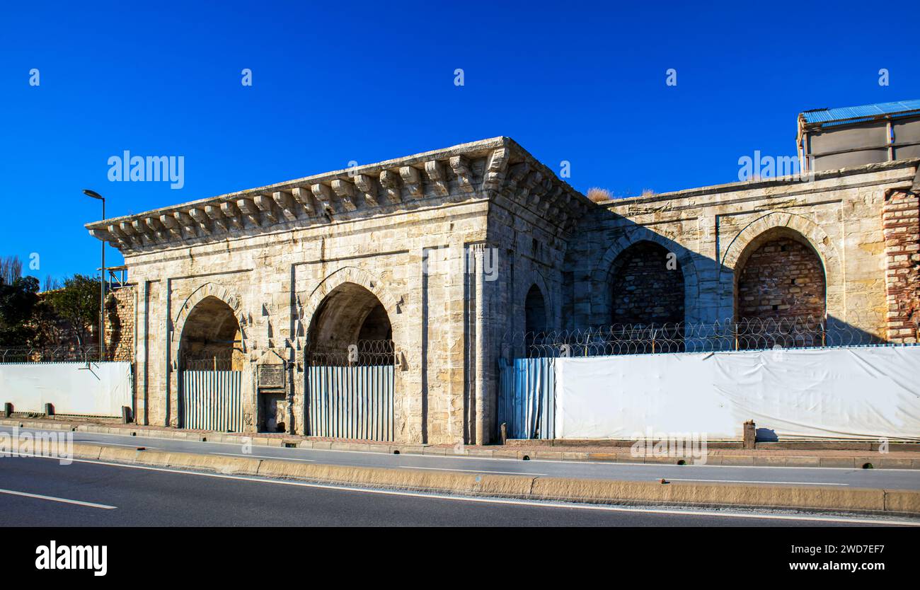 The Walls of Constantinople Stone Walls Detail Istanbul Stock Photo - Alamy