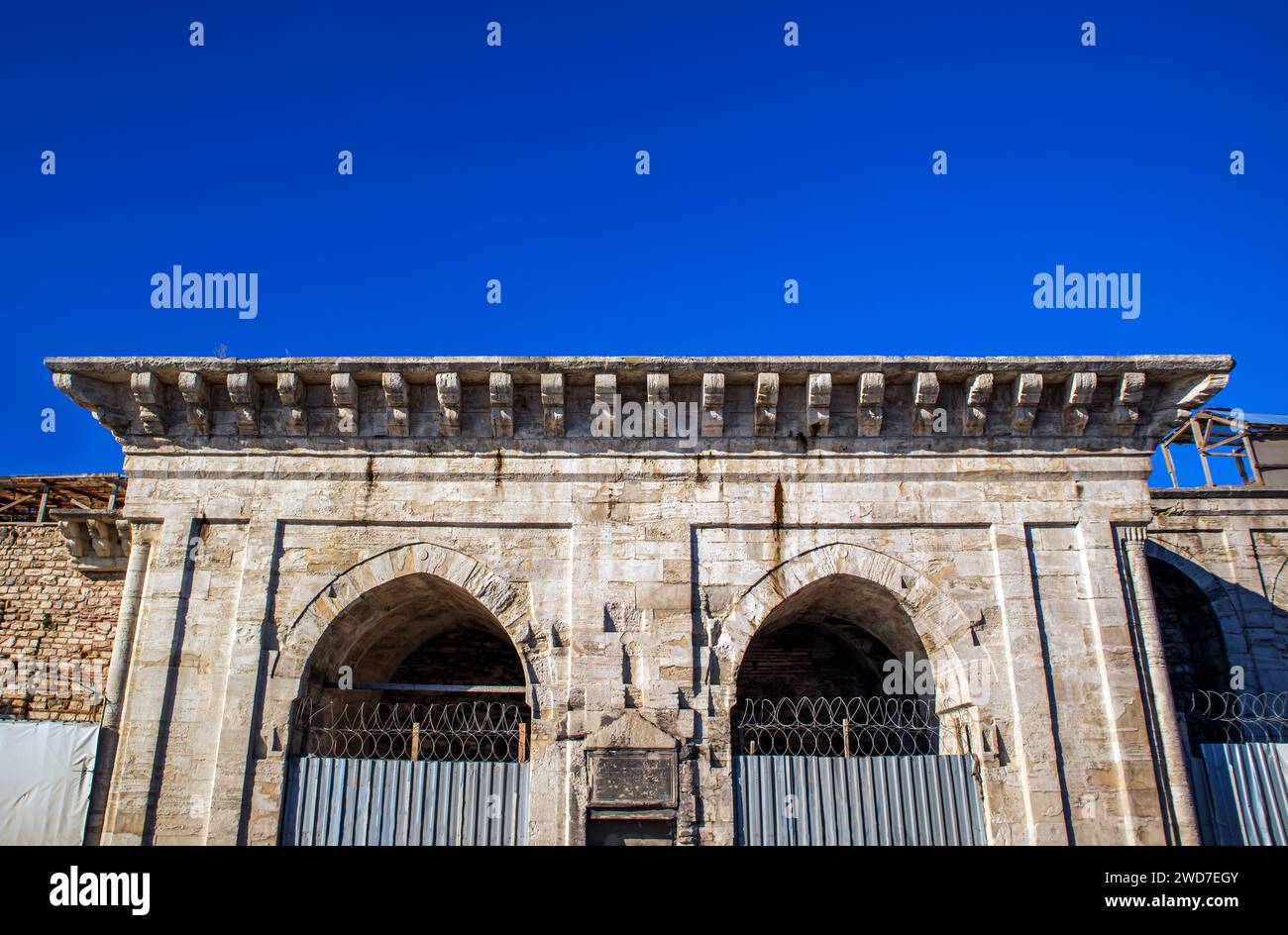 The Walls of Constantinople Stone Walls Detail Istanbul Stock Photo - Alamy