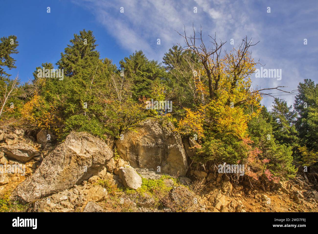 Enguri river gorge. Samegrelo-Zemo. Svaneti. Georgia Stock Photo - Alamy