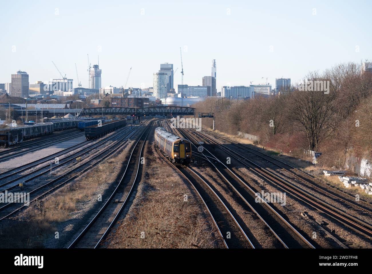 West Midlands Railway class 172 train at Small Heath, Birmingham, UK ...