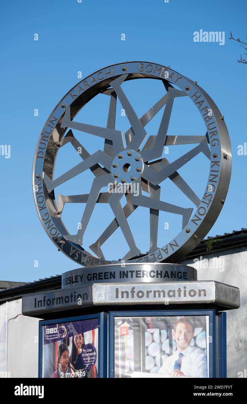 Bordesley Green Interchange sign, Birmingham, UK Stock Photo - Alamy