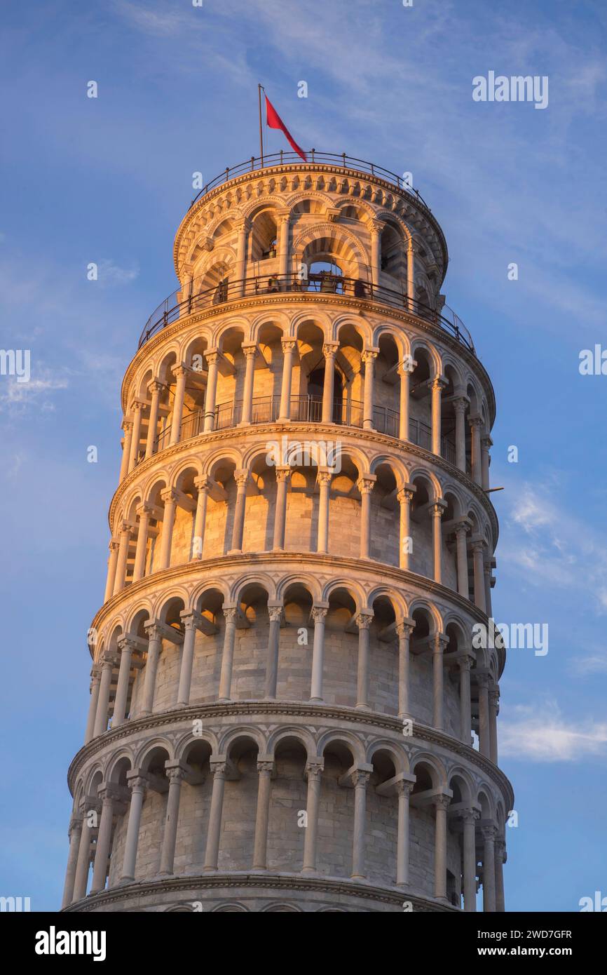 Leaning Tower - bell tower of Pisa Cathedral in Pisa. Italy Stock Photo ...