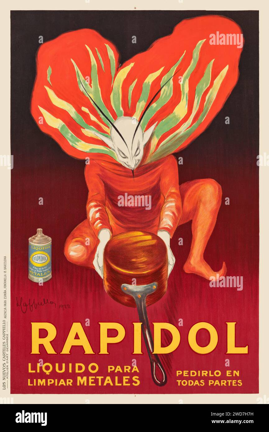 Rapidol by Leonetto Cappiello (1875-1942). Published in 1922 in Spain ...