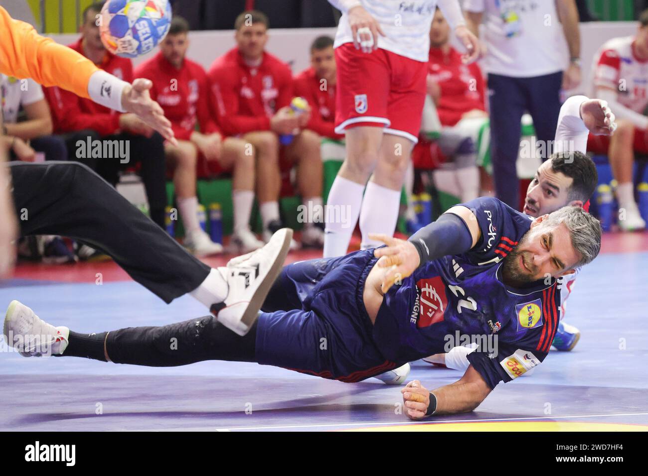 Luka Karabatic of France during the Men's EHF Euro 2024, Main Round ...