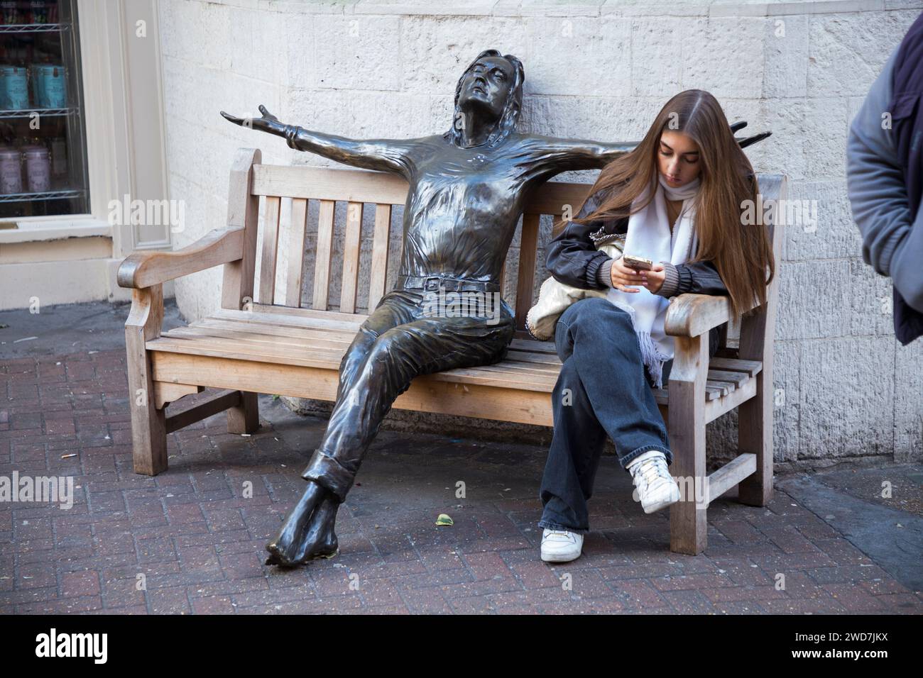 Woman female visitor to Carnaby Street 'In Conversation' with John ...
