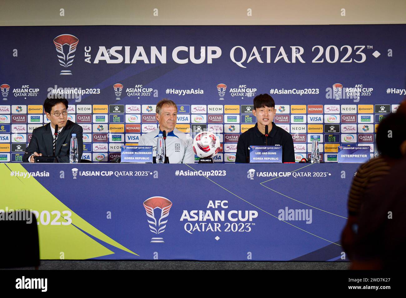 Doha, Qatar. 19 January, 2024. AFC Asian Cup Qatar 2023, Pre-Match ...