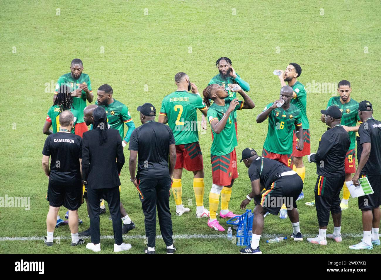 Football Players AFCON 23 In Ivory Coast Stock Photo - Alamy