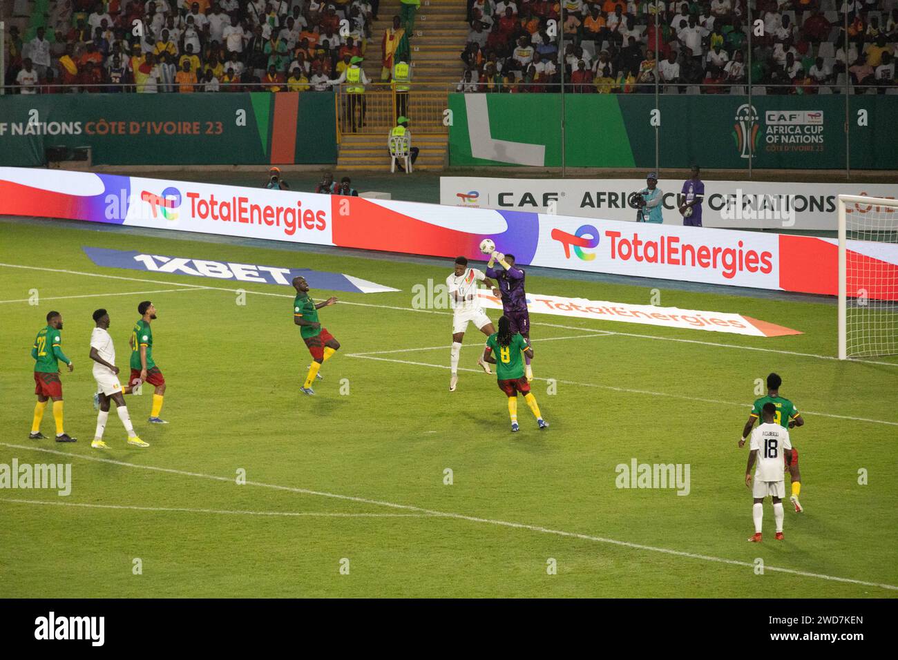 Football Players AFCON 23 In Ivory Coast Stock Photo - Alamy