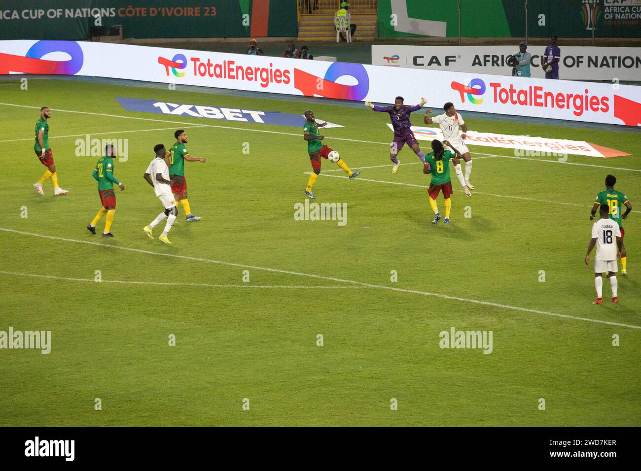 Football Players AFCON 23 In Ivory Coast Stock Photo - Alamy