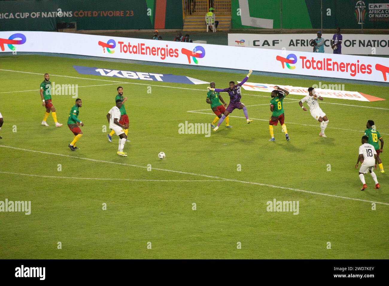 Football Players AFCON 23 In Ivory Coast Stock Photo - Alamy