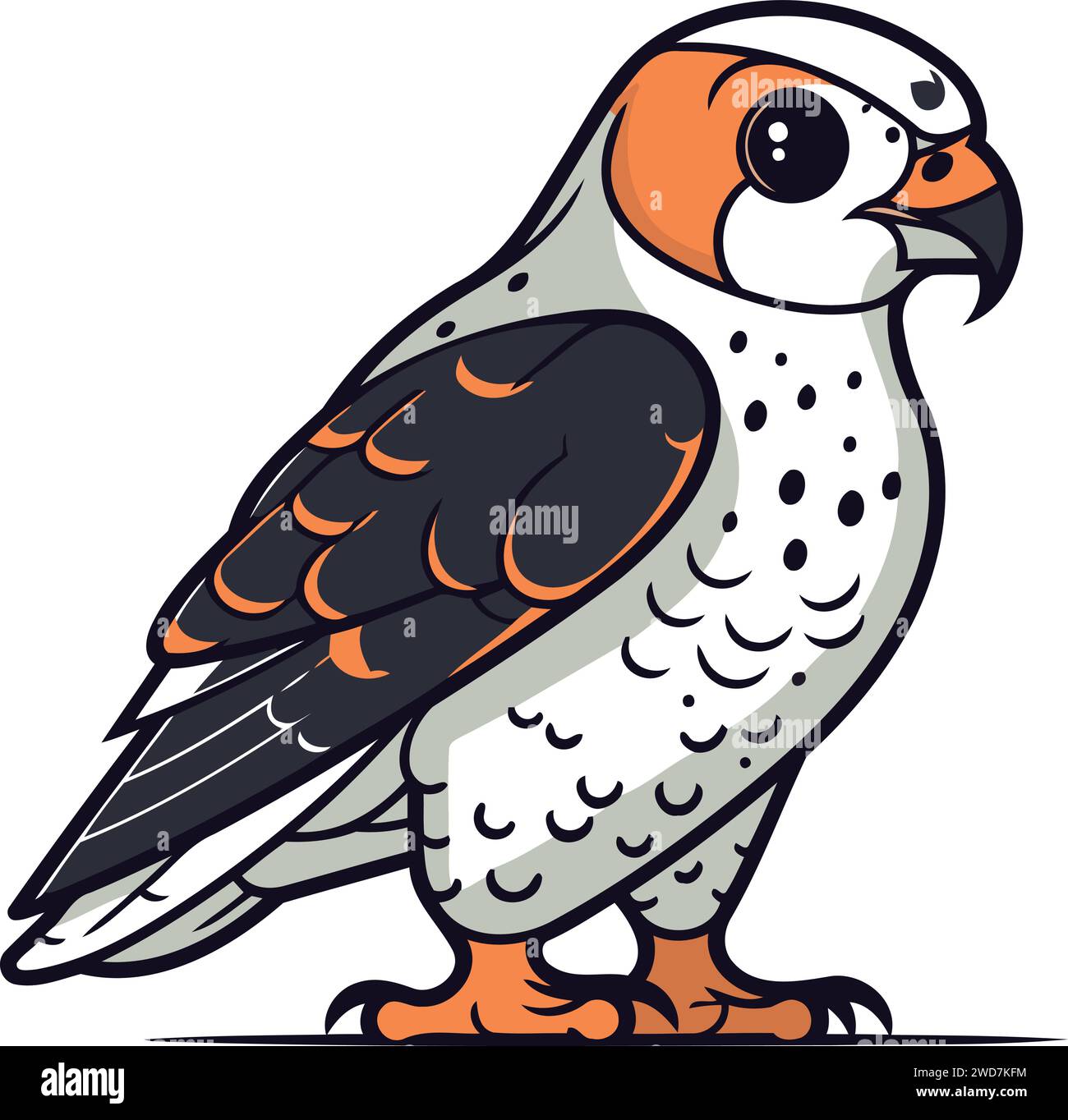 Peregrine falcon icon vector vectors Cut Out Stock Images & Pictures ...