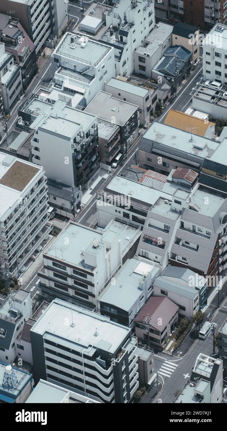 Birds Eye View of Japan Stock Photo - Alamy