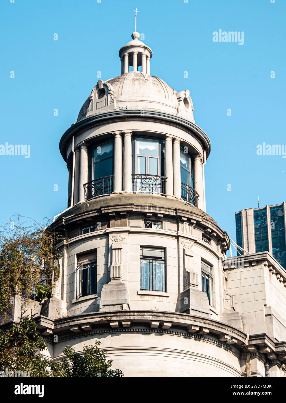 A beautiful tower of an old building in Wuhan, China Stock Photo - Alamy