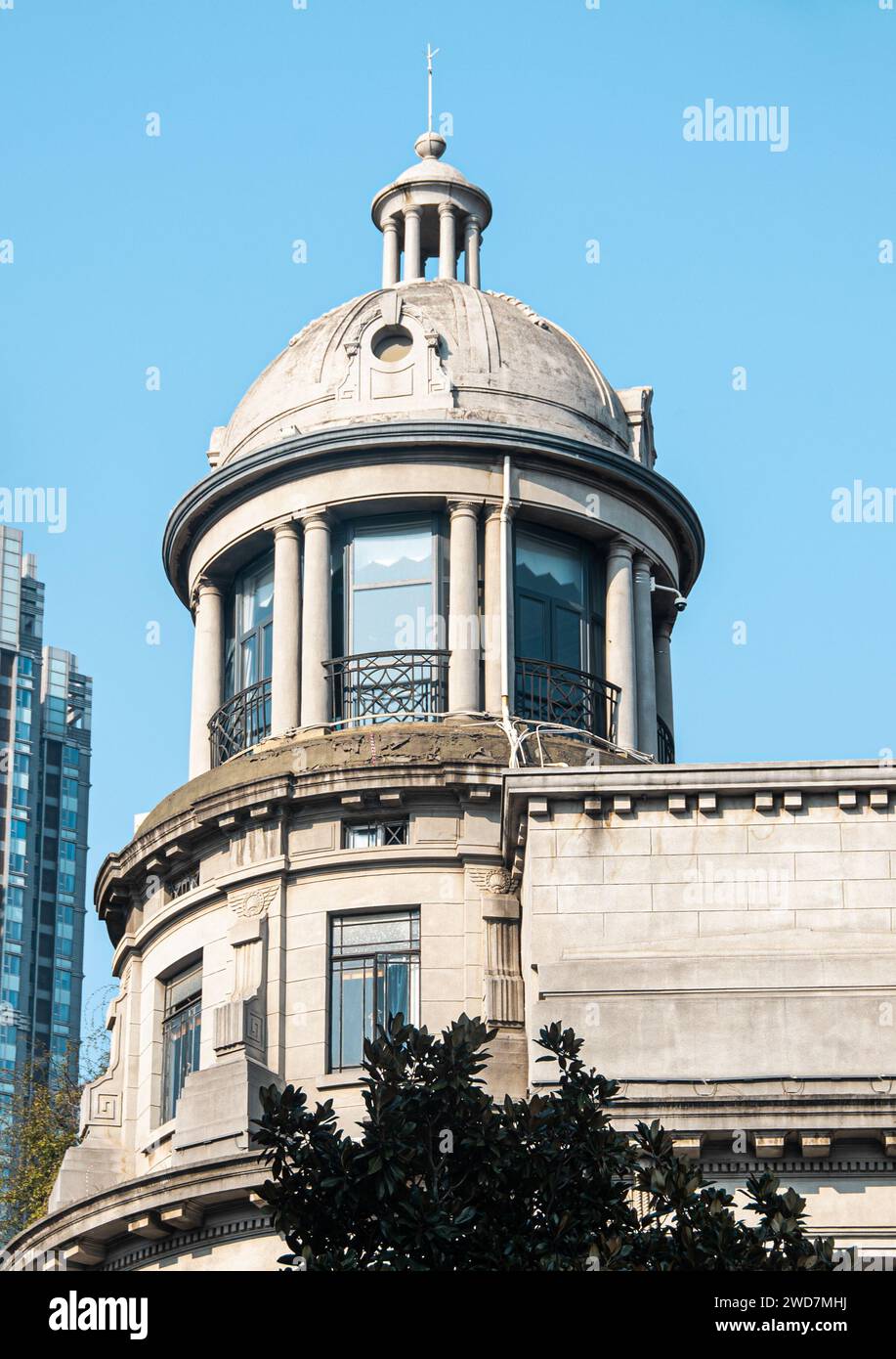 A beautiful tower of an old building in Wuhan, China Stock Photo - Alamy