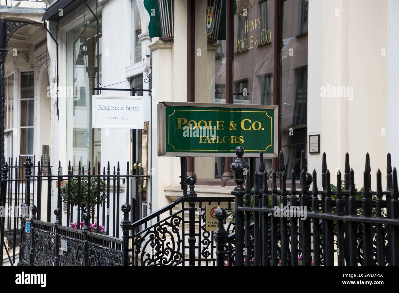 Poole and Co shopfront; Norton & Sons shop front; gentlemen's tailor ...