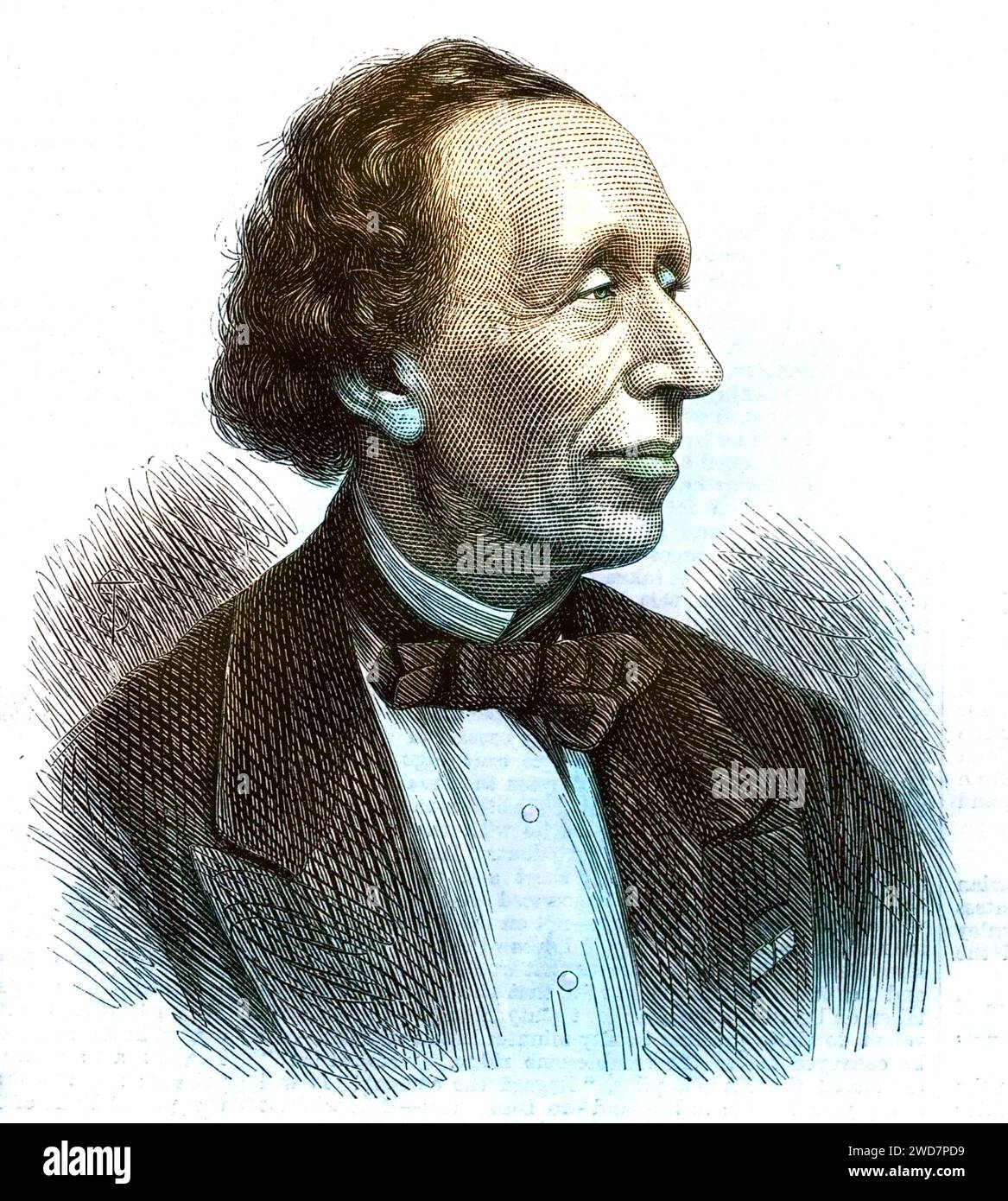 Hans Christian Andersen (1805-1875) dänischer Schriftsteller und ...
