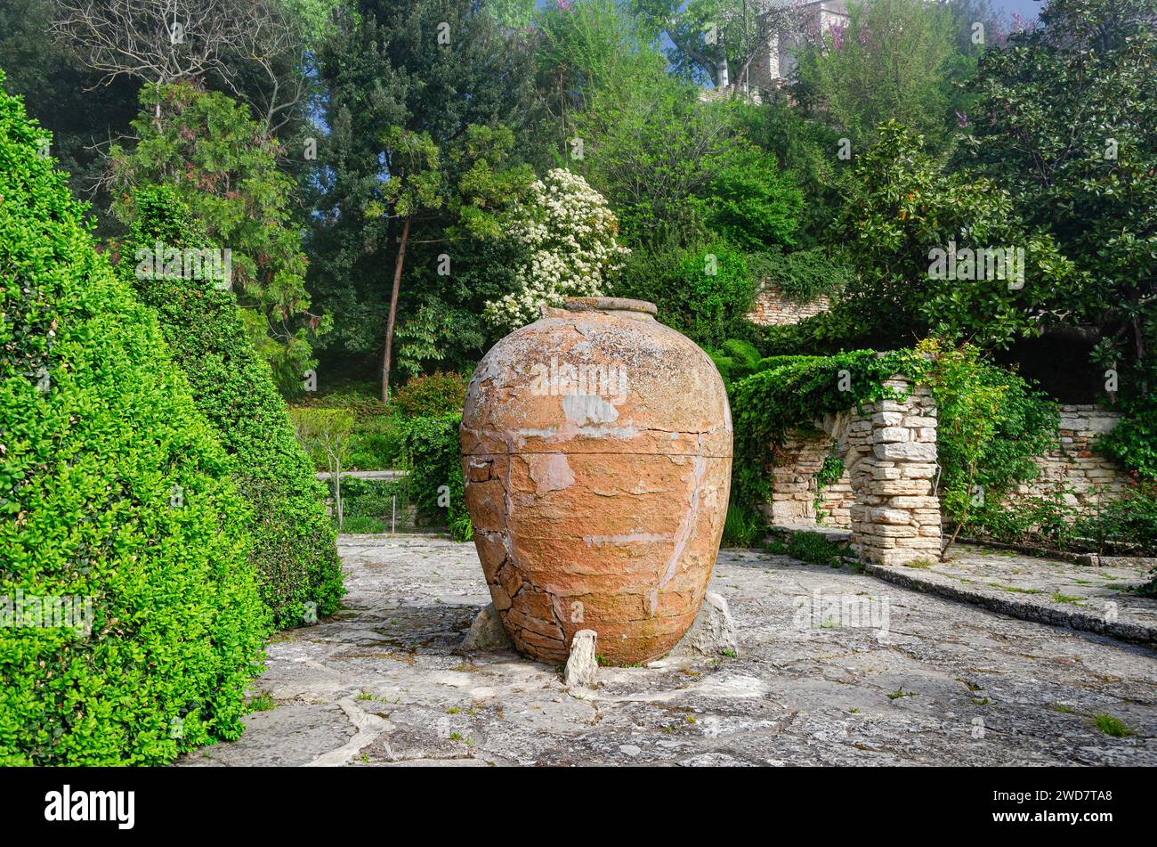 Antique large open-air vessel Stock Photo - Alamy