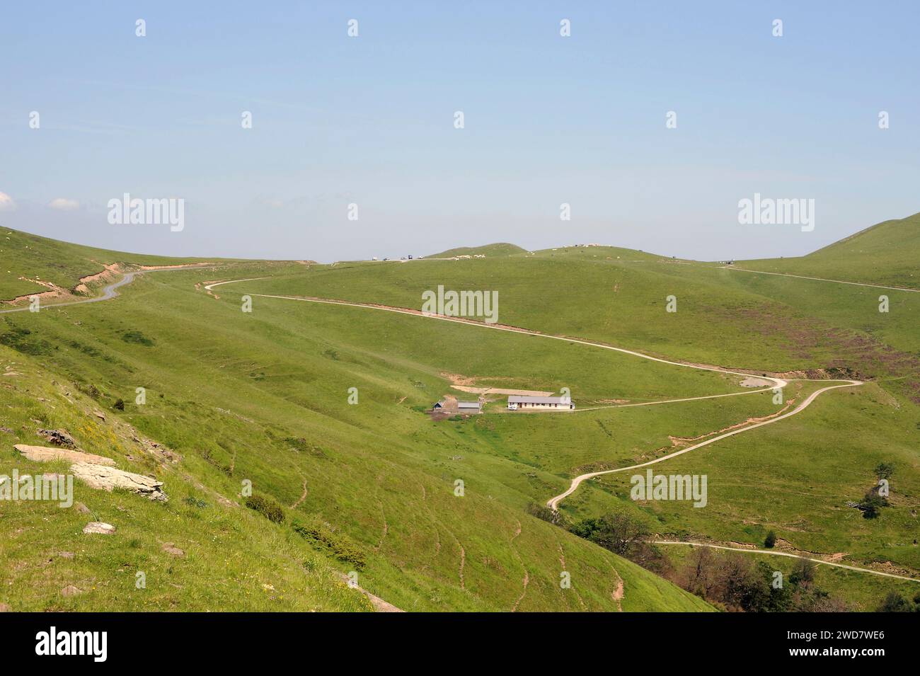 Port of Larrau, France and Spain border. Navarra, Spain Stock Photo - Alamy