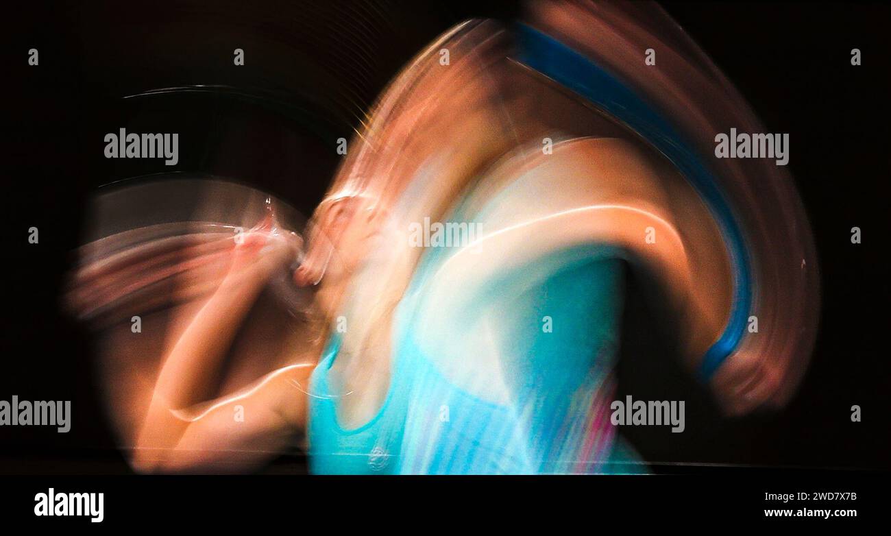 Melbourne, Australia, 19th Jan, 2024. Tennis player Maria Timofeeva ...
