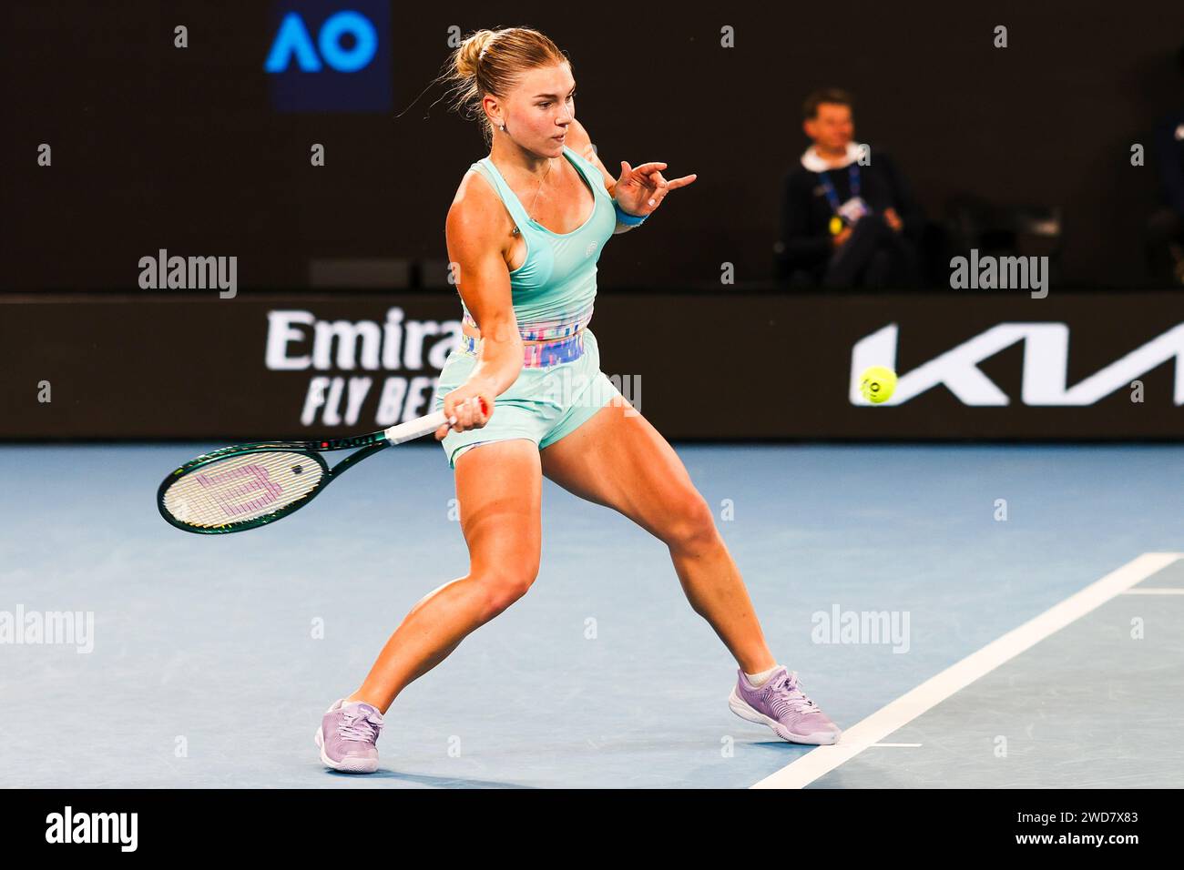 Melbourne, Australia, 19th Jan, 2024. Tennis player Maria Timofeeva ...