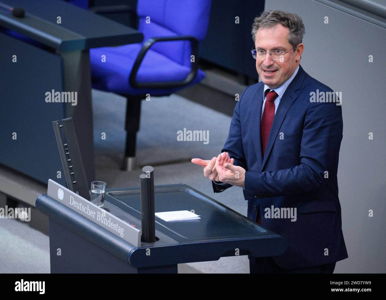 Berlin, Germany. 19th Jan, 2024. Stephan Thomae (FDP) speaks in the ...