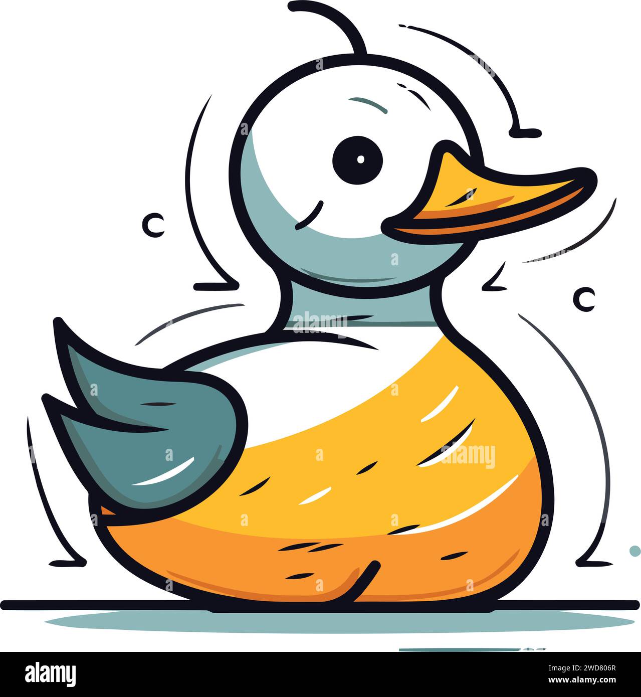Cartoon illustration funny comic duck hi-res stock photography and ...