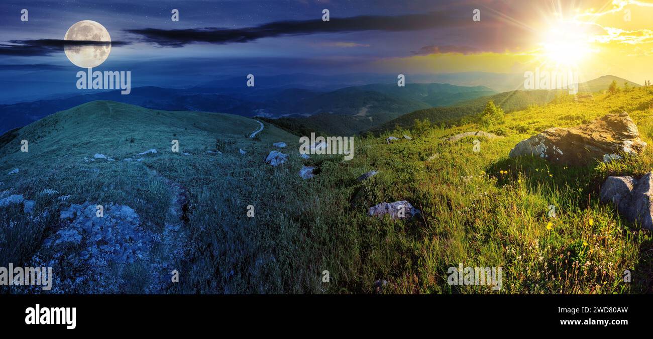 Narrow mountain path panoramic hi-res stock photography and images - Alamy