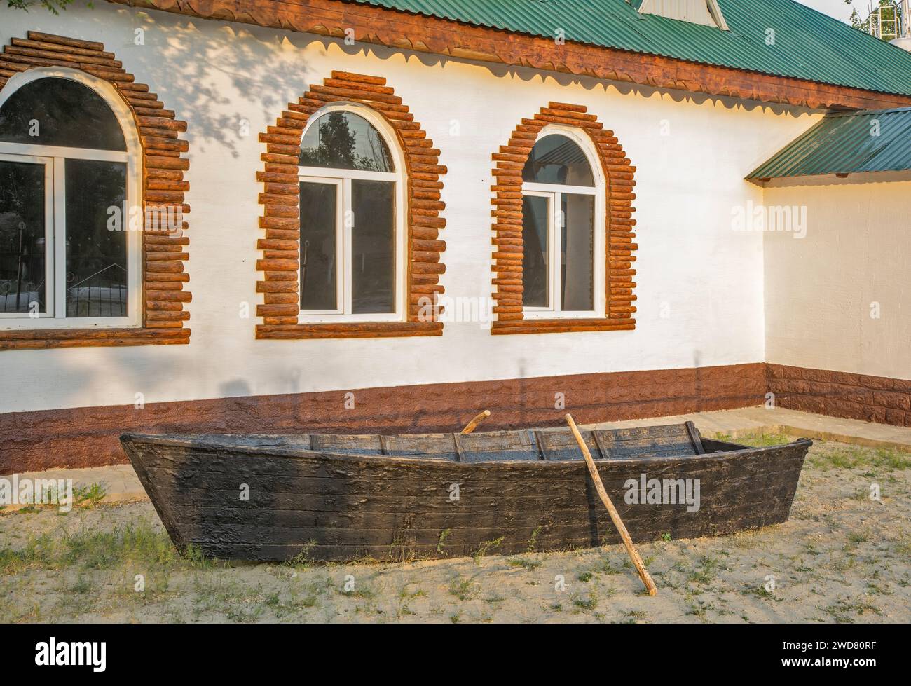 Fishing history museum in Aral (Aralsk). Kazakhstan Stock Photo - Alamy
