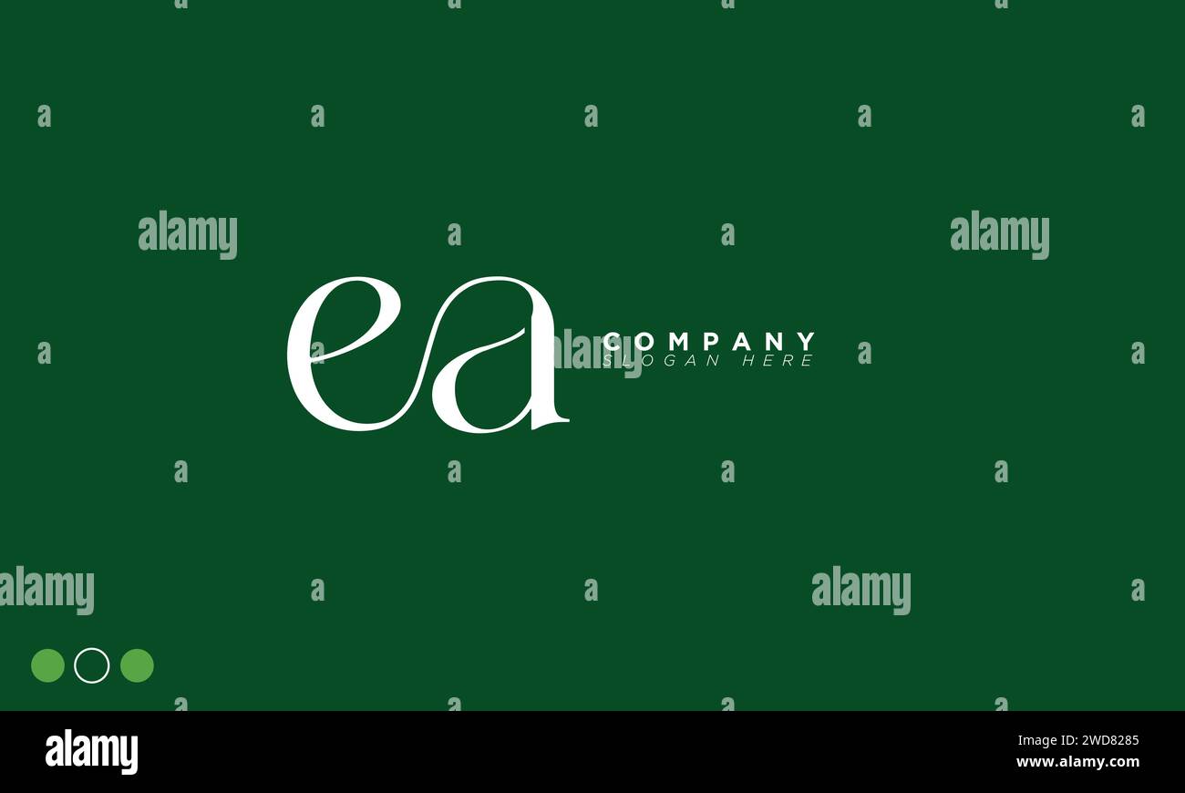 EA Alphabet letters Initials Monogram logo Stock Vector Image & Art - Alamy