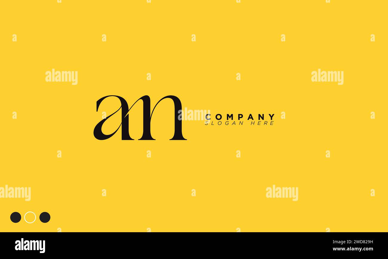 AN Alphabet letters Initials Monogram logo Stock Vector Image & Art - Alamy