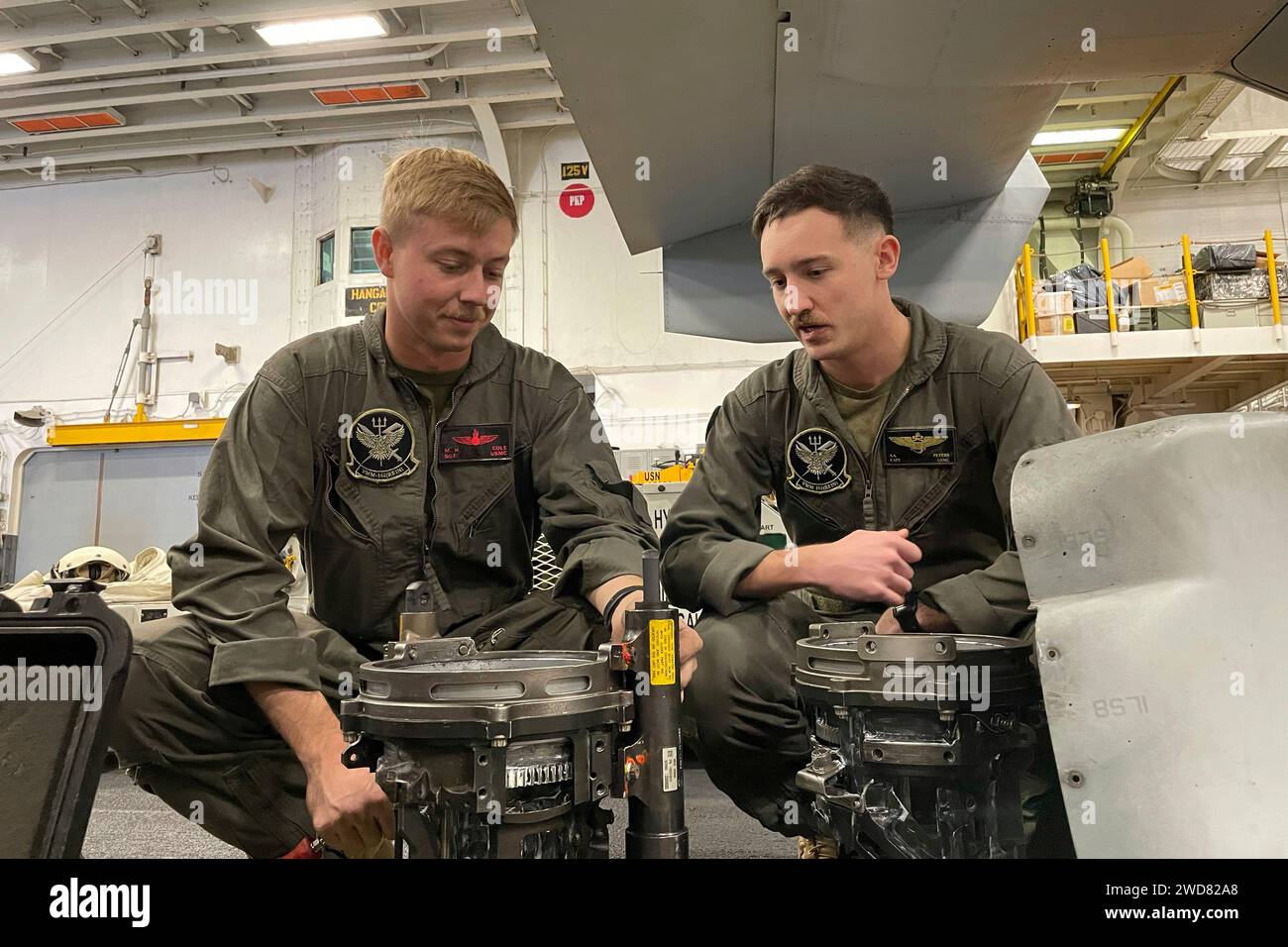 Attack helicopter pilot Marine Capt. Sam Peters, and ordnance ...