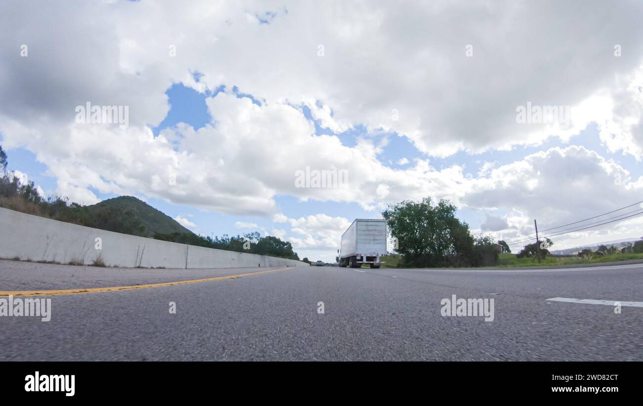 Winter Drive along Sunny Highway 101 near Santa Maria Stock Photo - Alamy