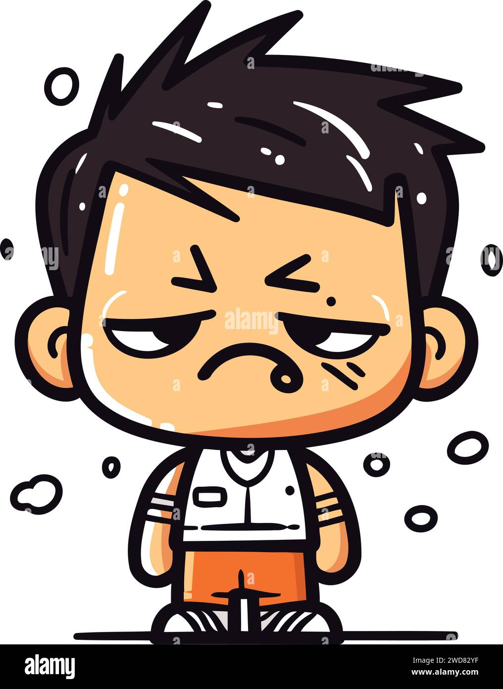 Angry boy vector Stock Vector Images - Alamy