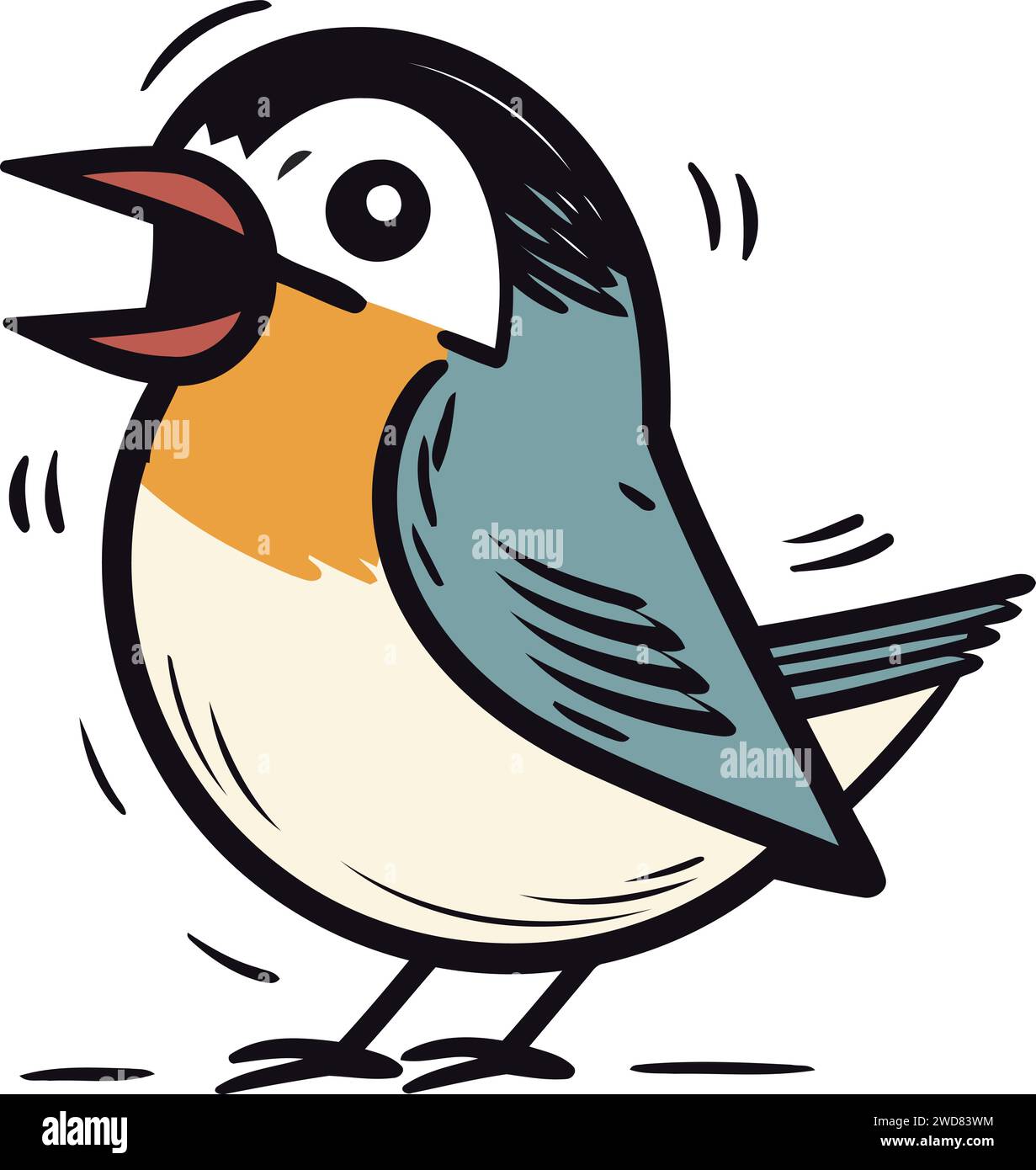 Cartoon funny robin bird on hi-res stock photography and images - Alamy