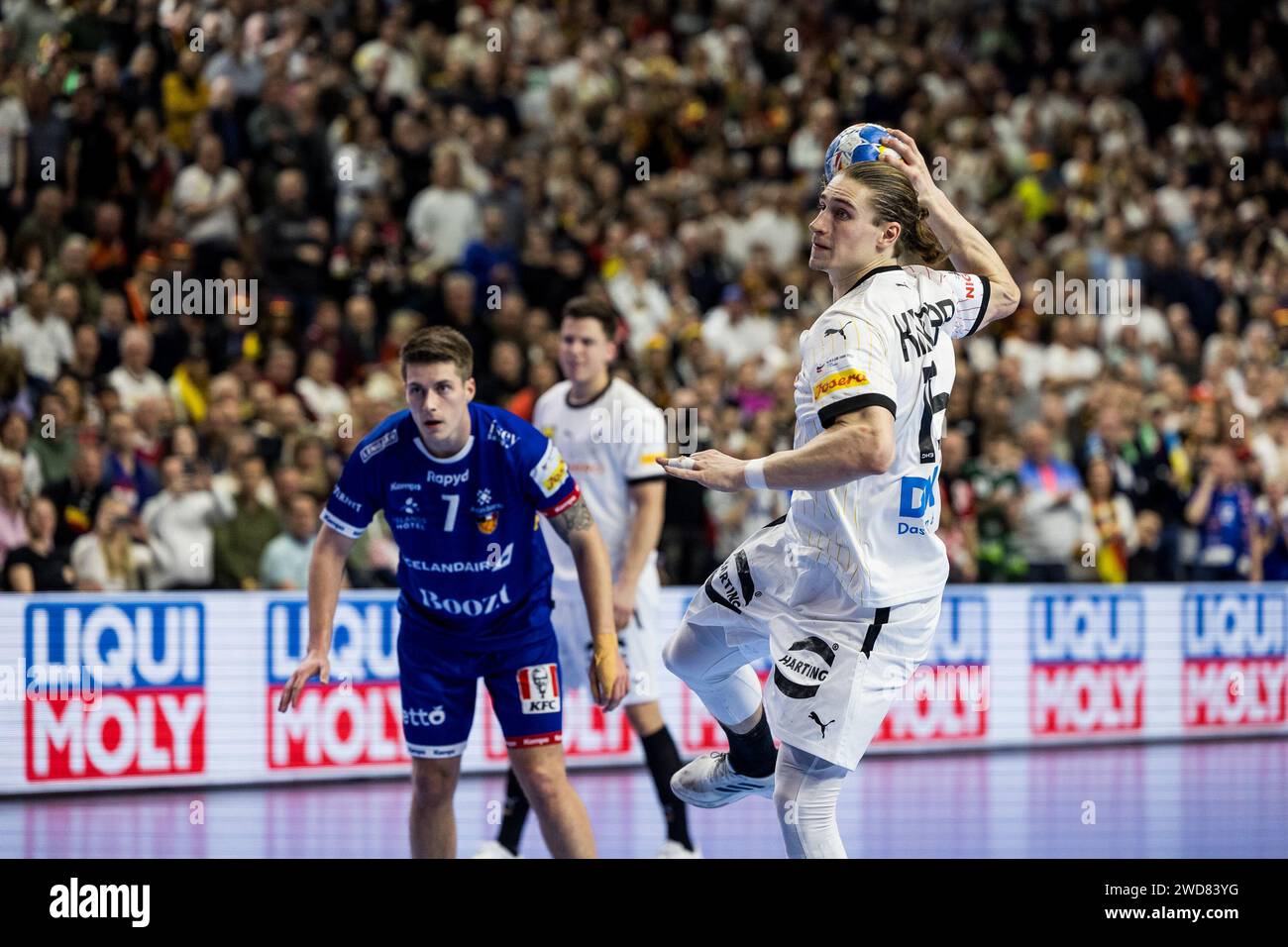 Juri Knorr of Germany during the Men's EHF Euro 2024, Main Round ...