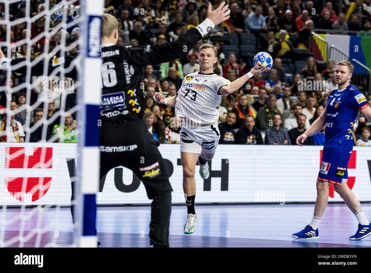 Timo Kastening of Germany during the Men's EHF Euro 2024, Main Round ...