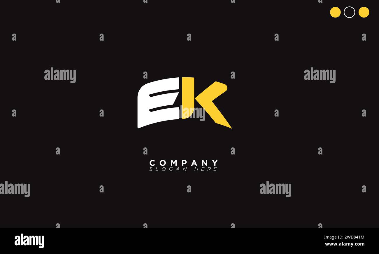 EK Alphabet letters Initials Monogram logo Stock Vector Image & Art - Alamy