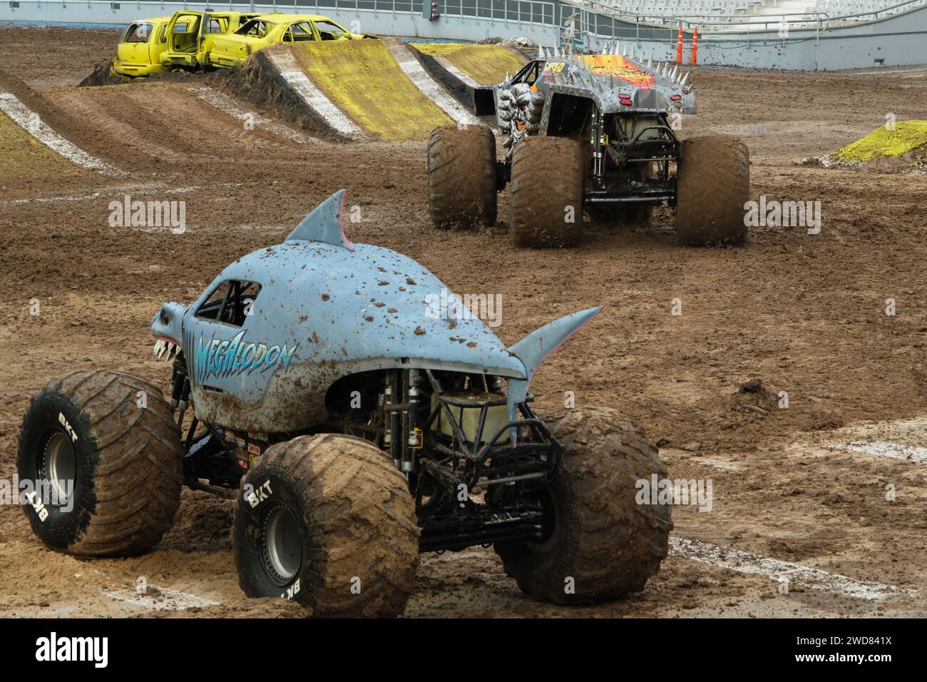 Monster Truck "Megalodon" at Unique Diego Armando Maradona Stadium in ...